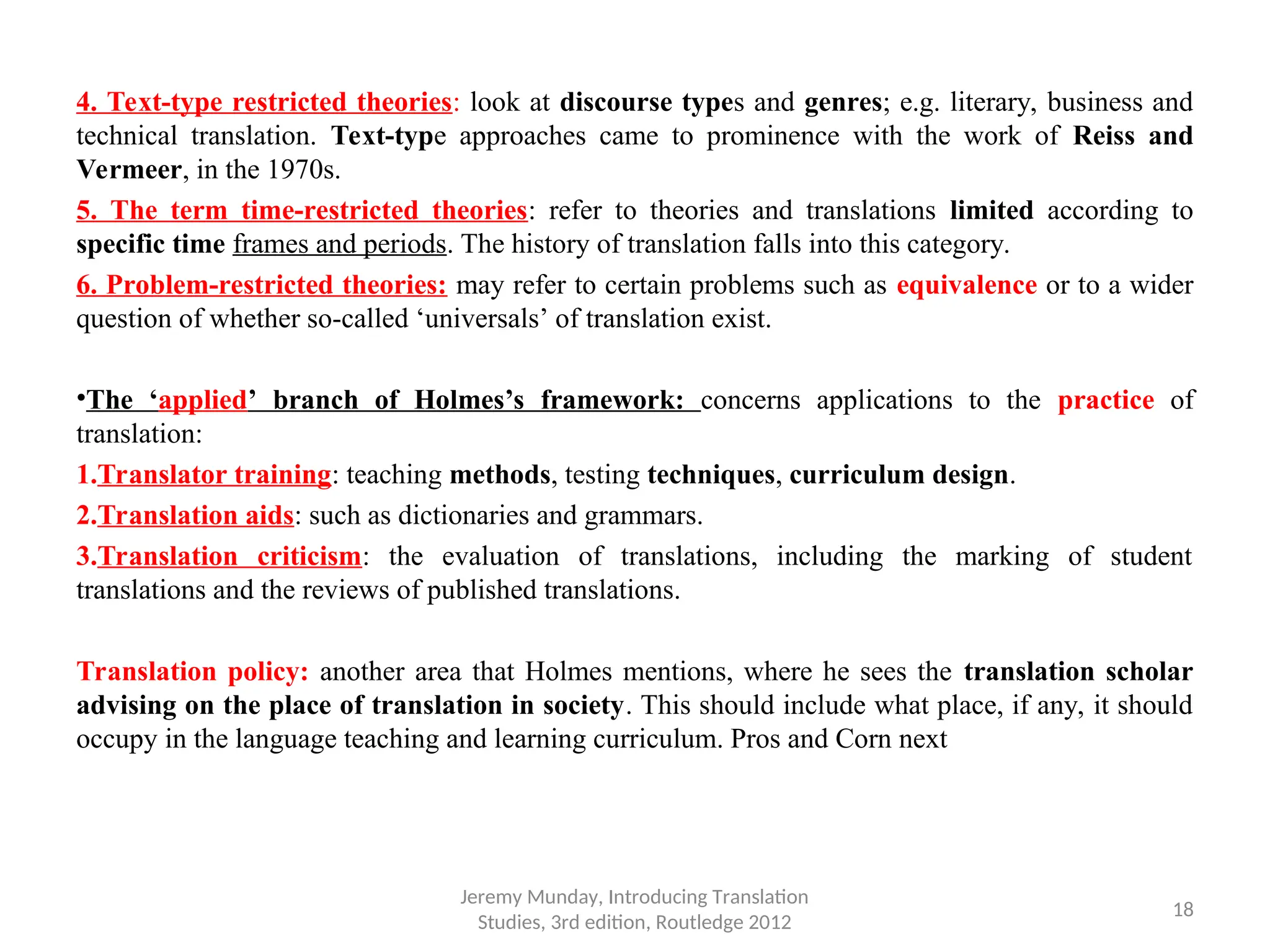 Main issues of translation studies definitions | PPT | Books and Literature