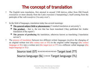 Main issues of translation studies definitions | PPT