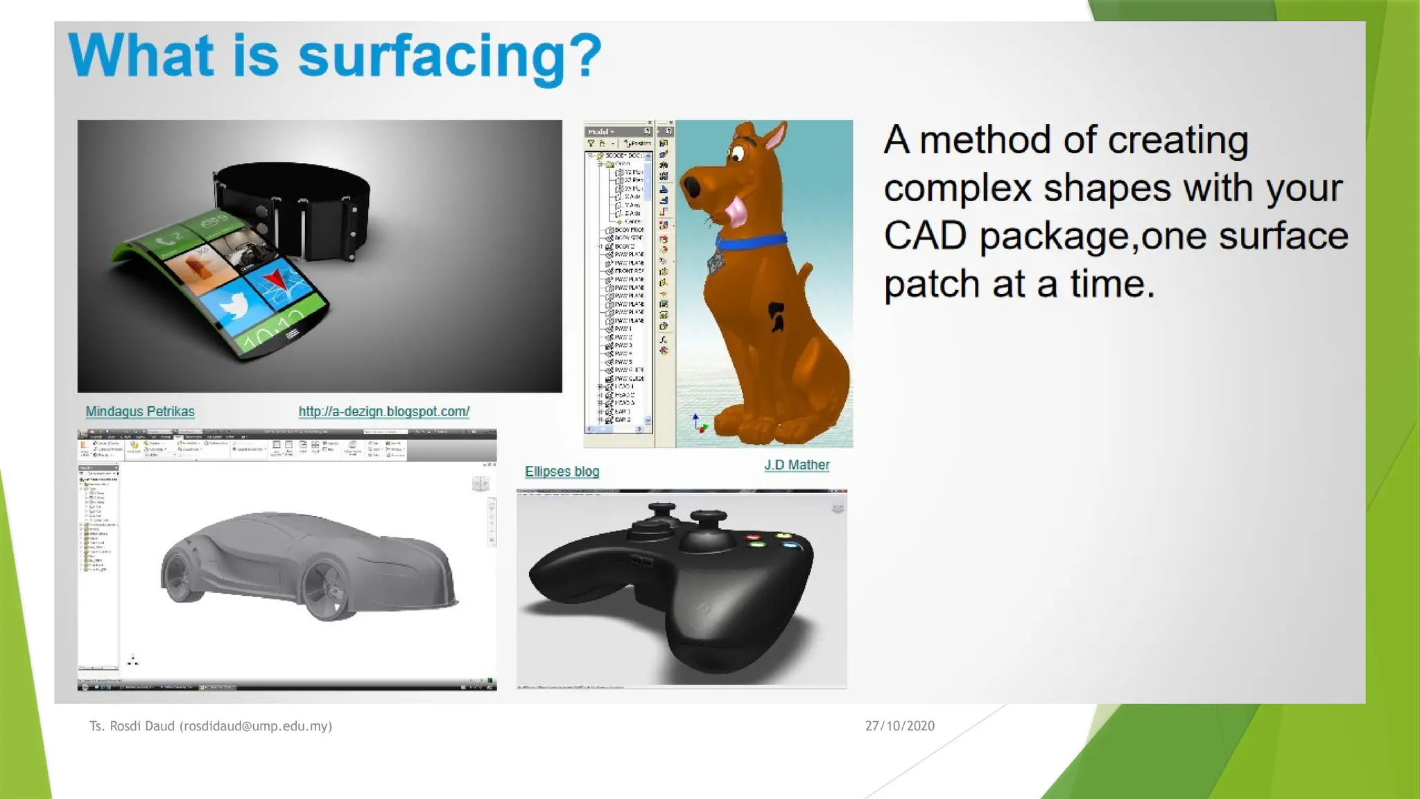 Chapter 1 Introduction in surface design | PPT