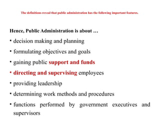 chapter1. introduction to public adminstration | PPTX
