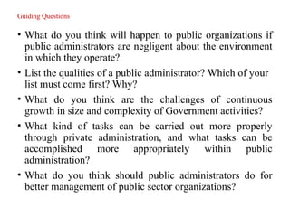 chapter1. introduction to public adminstration | PPTX