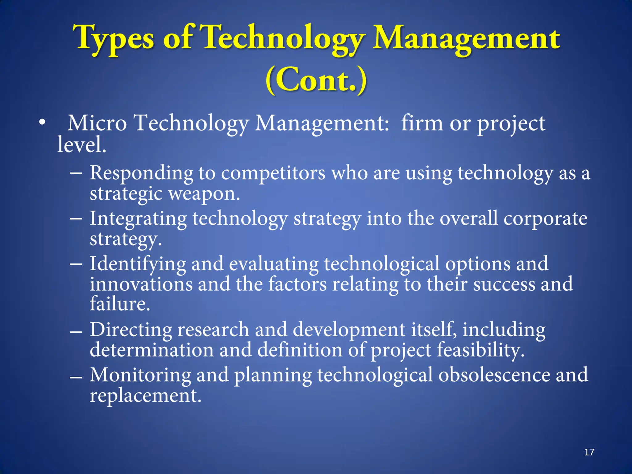 TechnologyManagement-Chapter1:Introduction | PDF