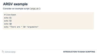 introduction to BASH scripting indtroduction and refresher | PDF