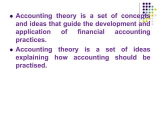 Chapter one - introduction to accounting theory | PDF