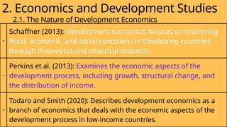 Chapter 1 of the course Development Economics | PPTX