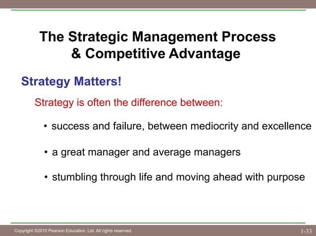 Chapter 1 Presentation - Strategic Management Chapter 1 | PPT