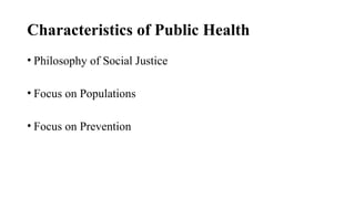 Chapter 1.pptx public health first chapter | PPT