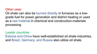 The first chapter of the course Oil Shale | PPT