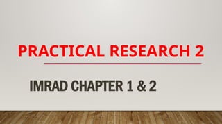 Research Introduction, Methodology Results And Discussion format | PPTX