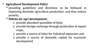 Chapter 1.pptx. Introduction to Agricultural Policy and Development | PPTX