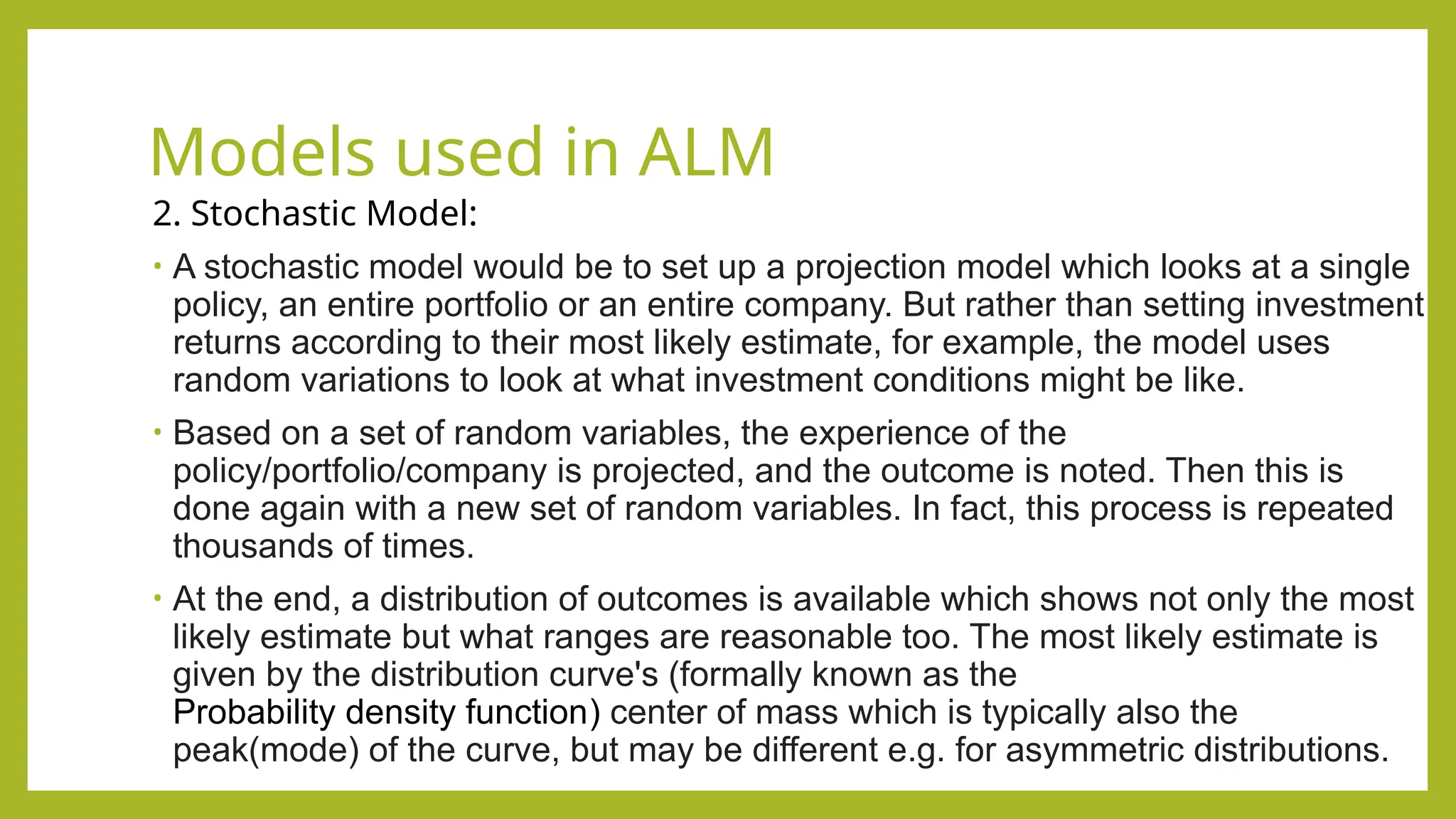 ALM in Insurance: Definition and fundamentals | PPTX