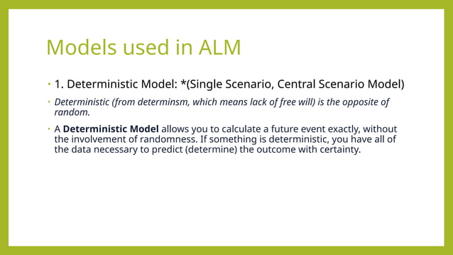ALM in Insurance: Definition and fundamentals | PPTX