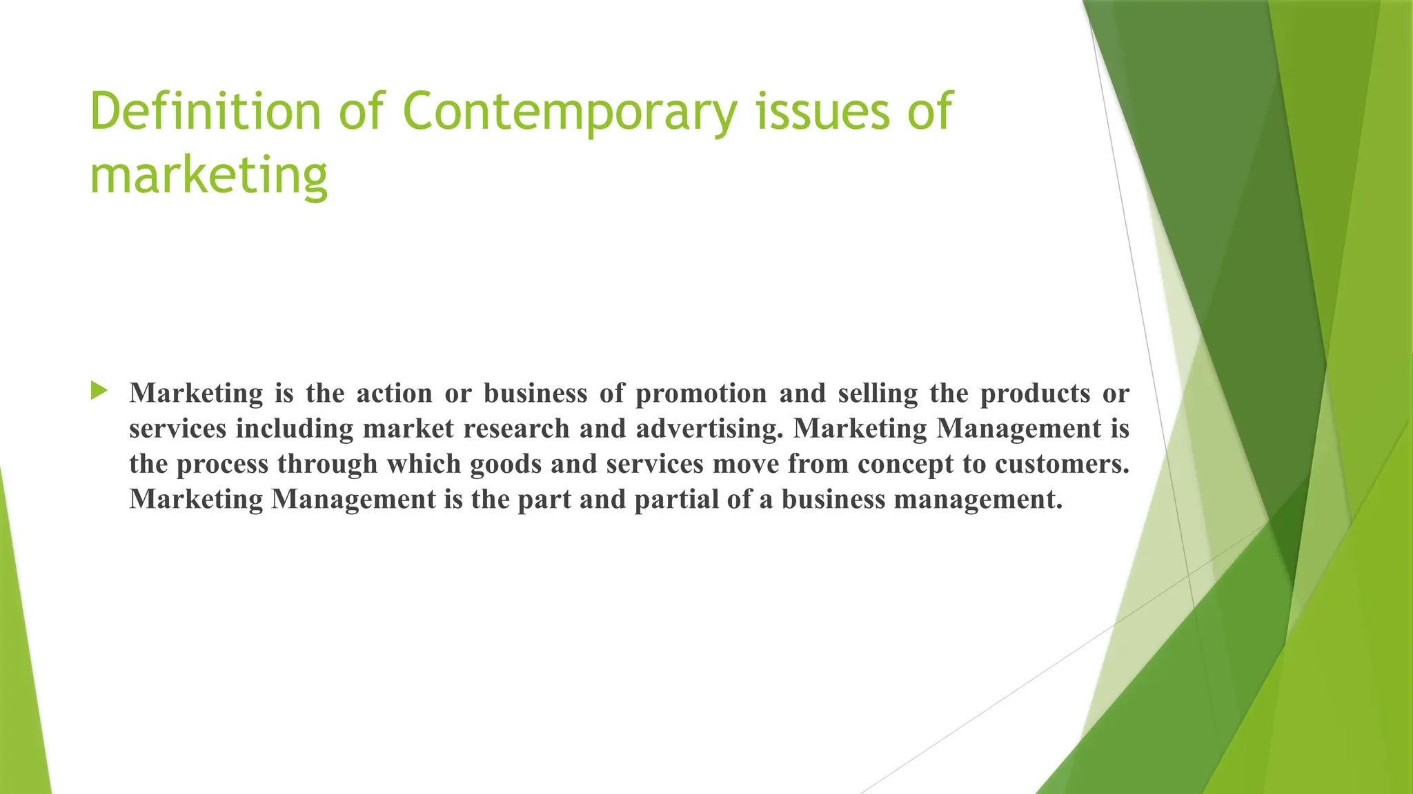 chapter 1.pptx.pptx- Contemporary issues in marketing | PPTX