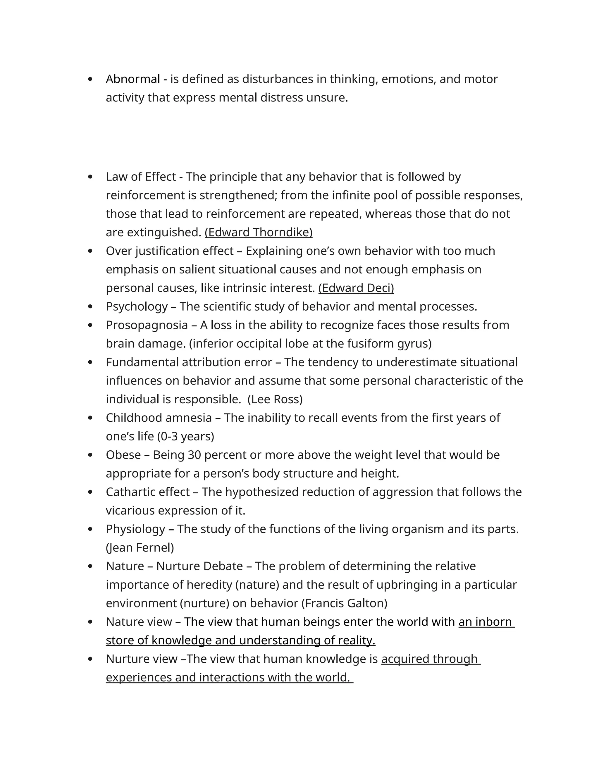 Introduction To Psychology Chapter 1 by Atkinson & hilgard's book | DOCX