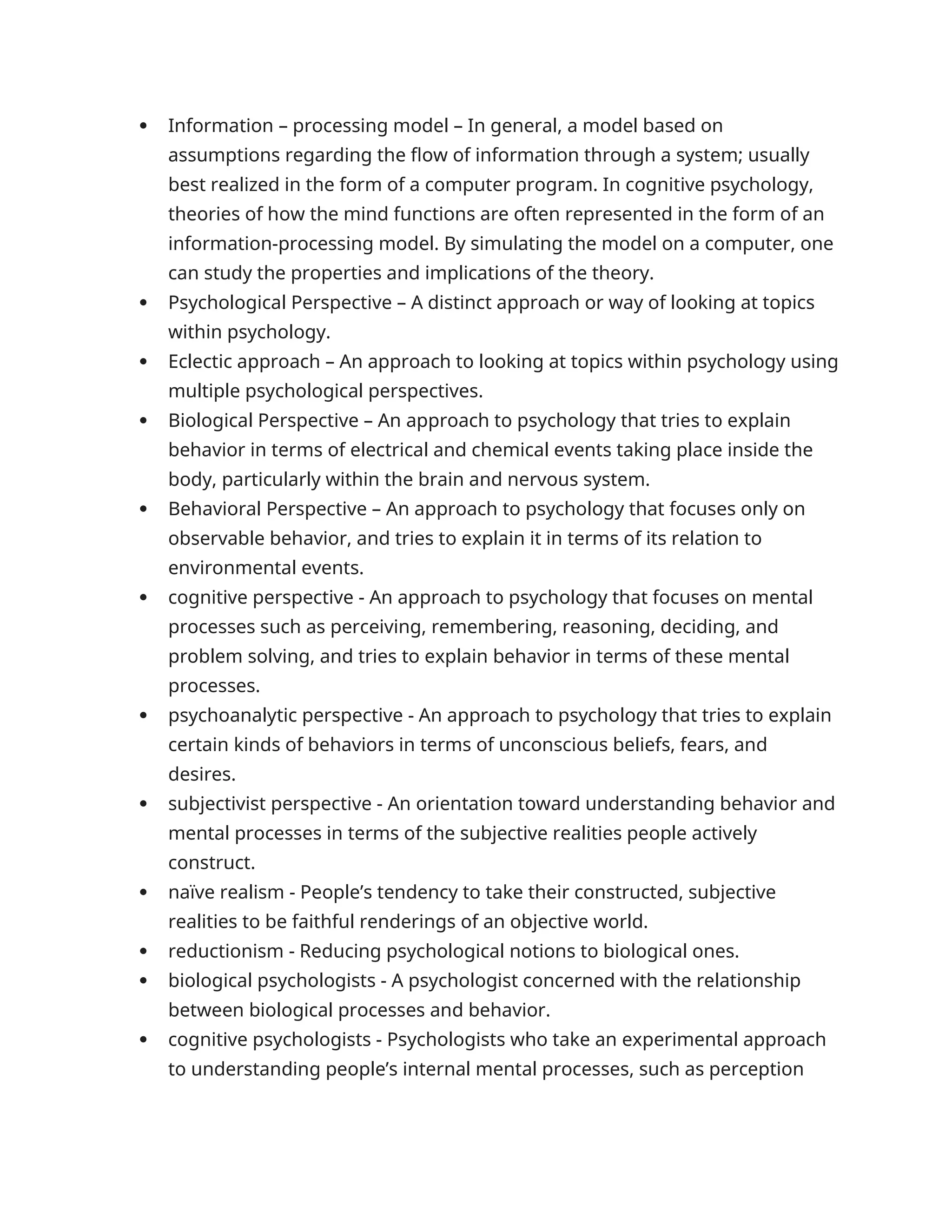 Introduction To Psychology Chapter 1 by Atkinson & hilgard's book | DOCX