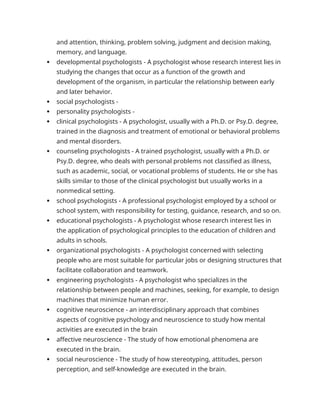 Introduction To Psychology Chapter 1 by Atkinson & hilgard's book | DOCX