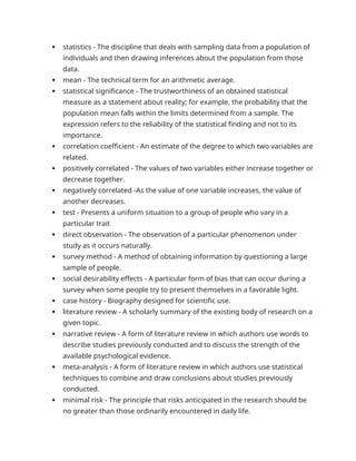 Introduction To Psychology Chapter 1 by Atkinson & hilgard's book | DOCX