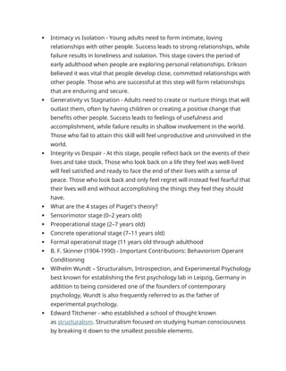 Introduction To Psychology Chapter 1 by Atkinson & hilgard's book | DOCX