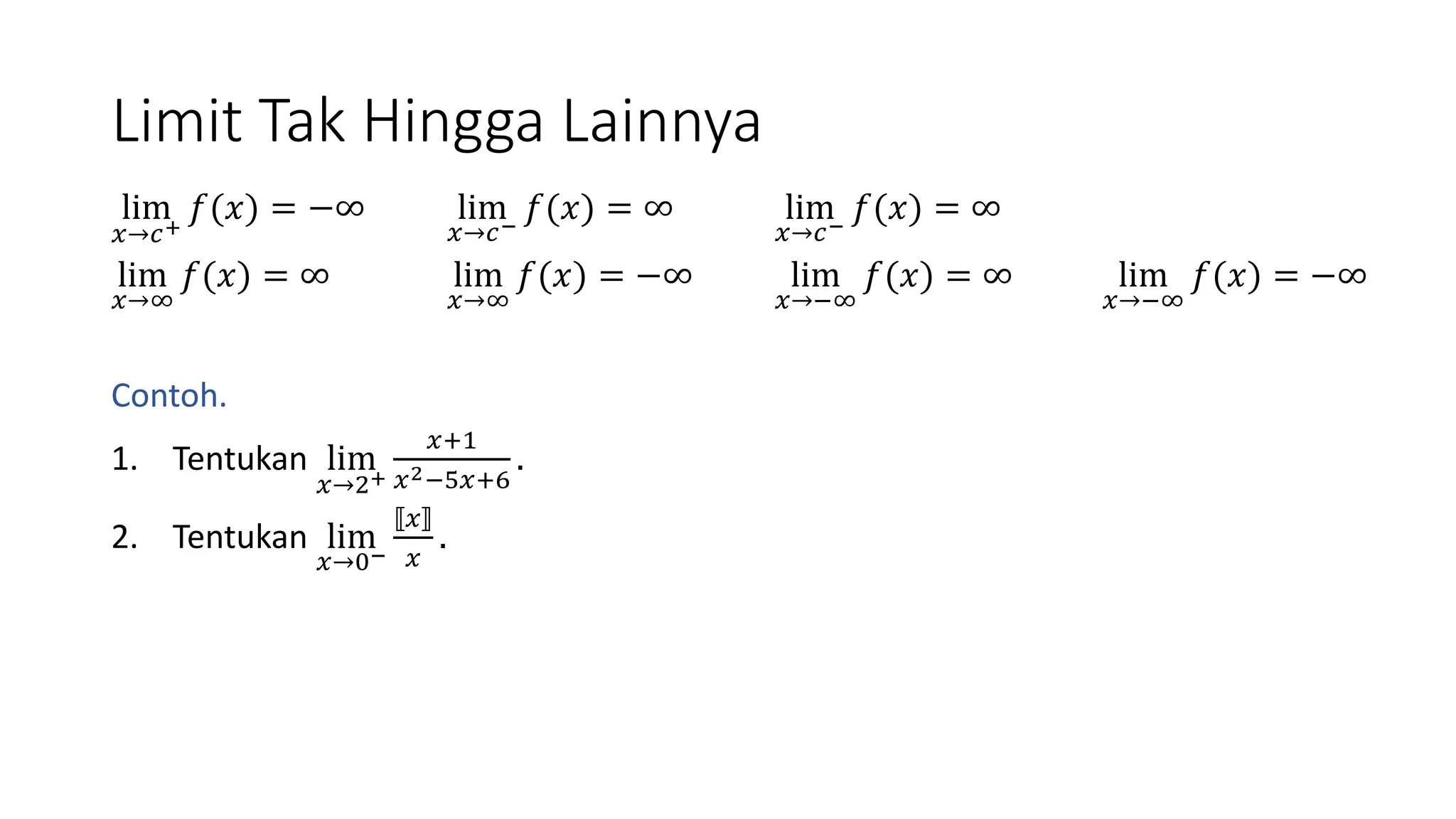 Kalkulus Chapter 1 - Sejarah, Definisi, dan Sifat Limit | PPT