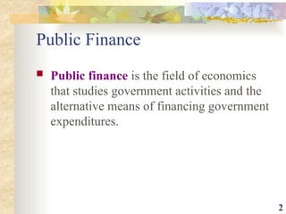 Chapter 1 Individuals and Government Public Finance | PPT