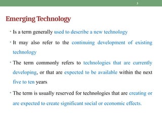 Chapter 1.pptx introduction to emerging technology | PPT