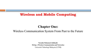 wireless communication chapterr 1 part 1 | PPTX