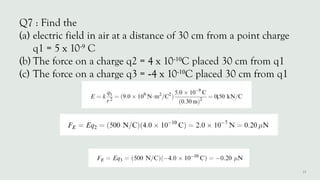 Electric Charge, Force and Electric Field | PPTX