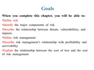 Risk Management and Analysis Chapter 1-Introduction | PPT