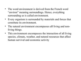Chapter 1.pptx the Multidisciplinary nature of environmental studies ...