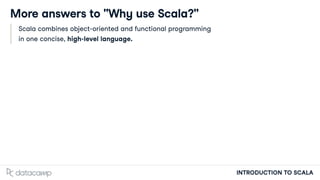Introduction to scala programming language | PDF