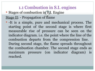 Theory of Combustion Combustion in S.I. engines | PPTX