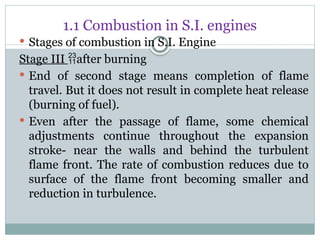 Theory of Combustion Combustion in S.I. engines | PPTX