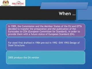 Chapter 1 : Introduction to Eurocode 3 (Steel Structure) | PPTX