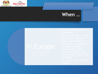 Chapter 1 : Introduction to Eurocode 3 (Steel Structure) | PPTX