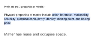 Chapter 1 chemistry igcse states of matter | PDF