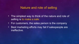 Comprehensive Overview of Selling's Role in Marketing and Sales ...