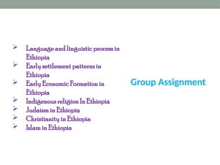 History of Ethiopia and the horn Chapter 1-3 (1) for Ethiopian freshman ...