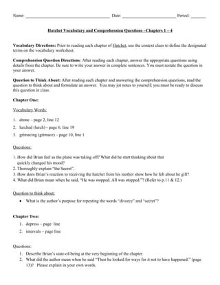 Chapter 1 4 vocab and question 2013 | DOC