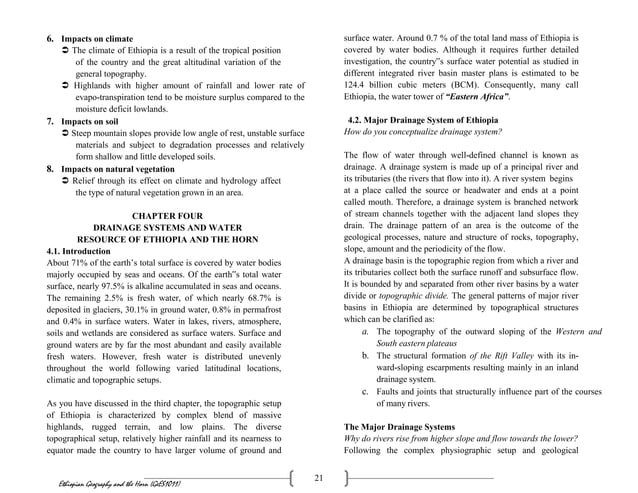 geography for fresh man Chapter 1-6 .pdf | Africa Travel | Travel Locations