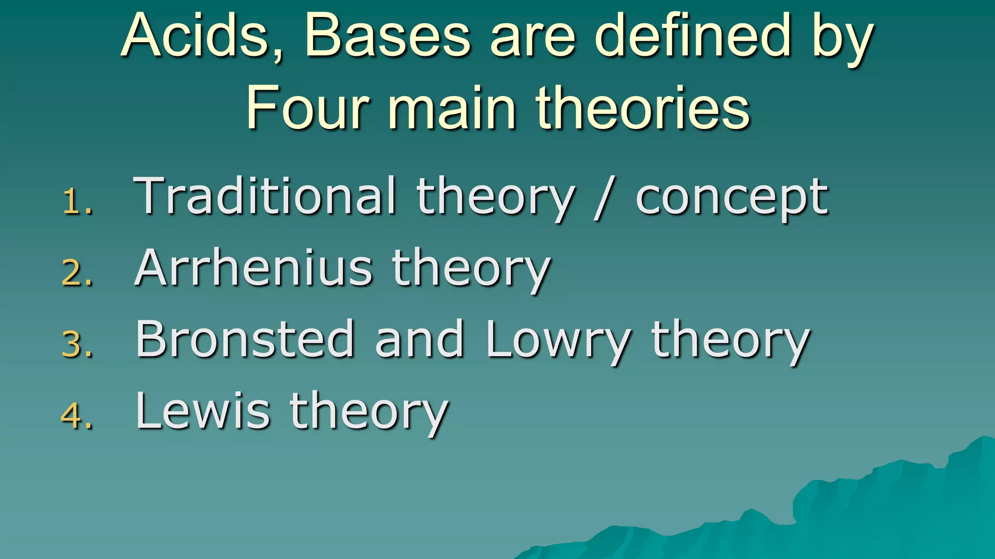 Chapter No 1 : Acids, Bases and Buffers | PPTX