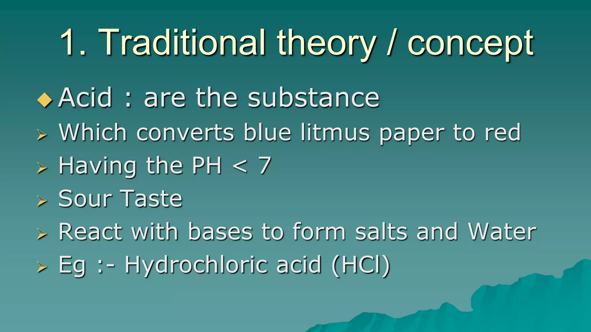 Chapter No 1 : Acids, Bases and Buffers | PPTX