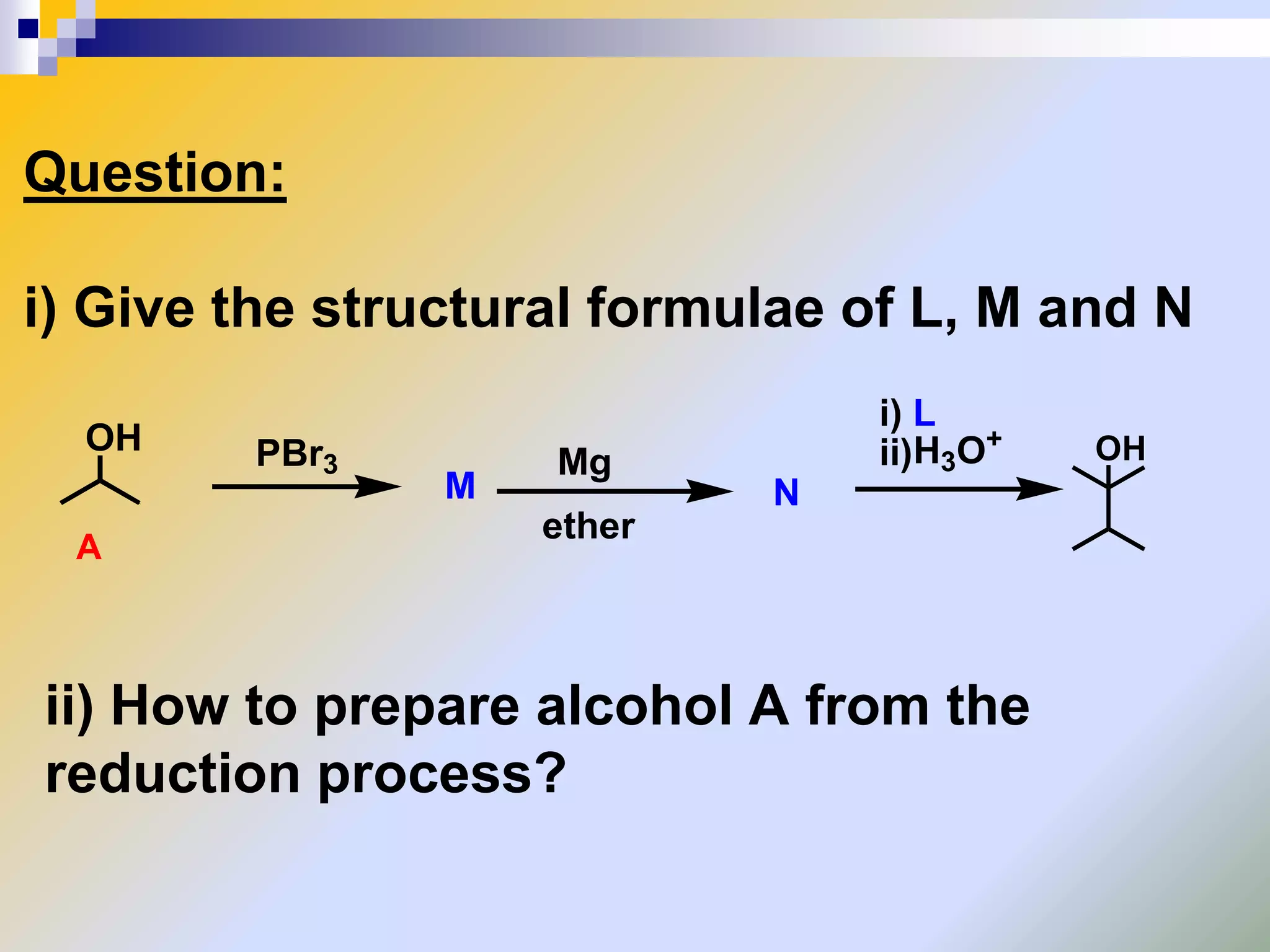 Chapter 1 alcohols | PPTX