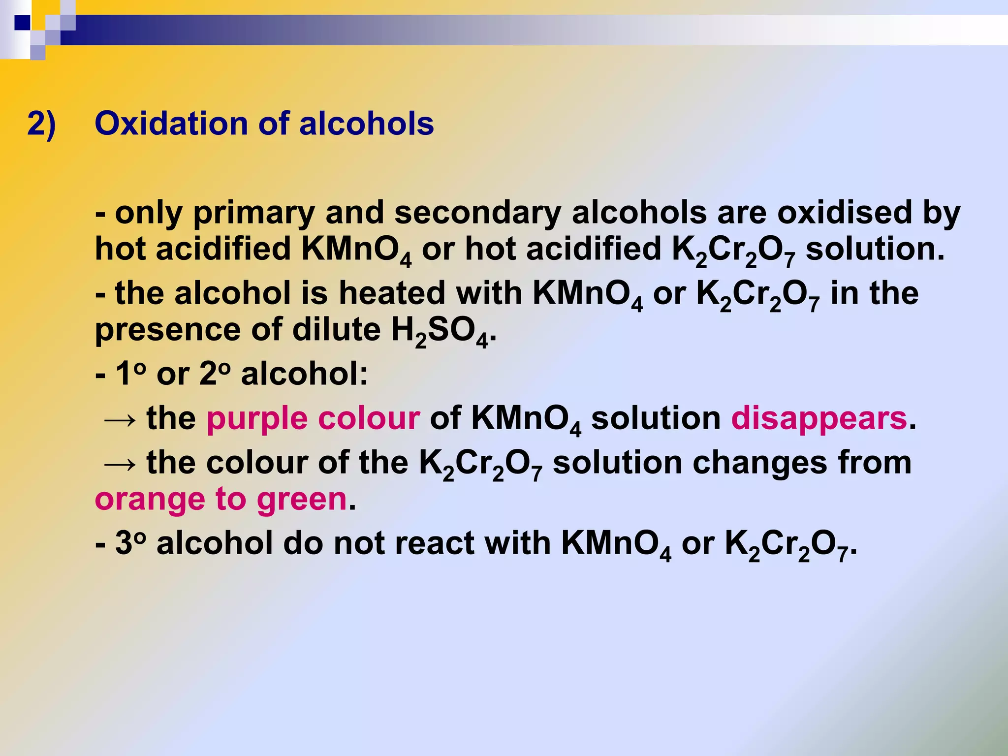 Chapter 1 alcohols | PPTX