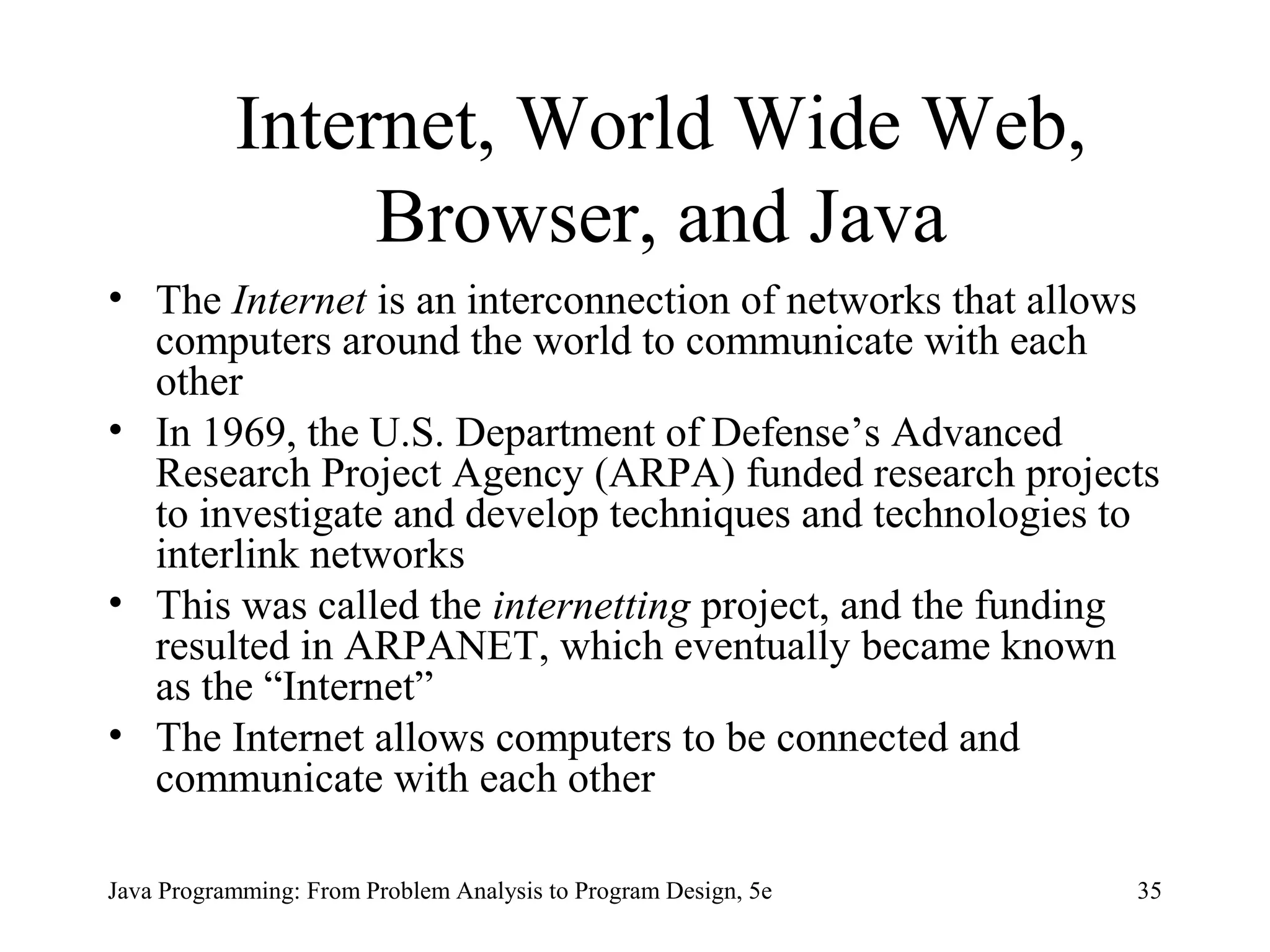 Chapter 1 An Overview Of Computers And Programming Languages Ppt