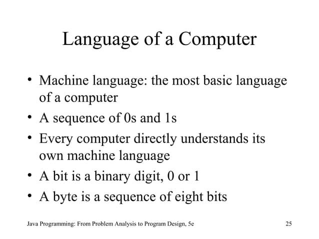 Chapter 1 - An Overview of Computers and Programming Languages | PPT