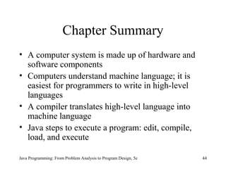 Chapter 1 - An Overview of Computers and Programming Languages | PPT