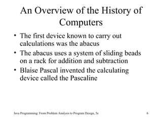 Chapter 1 - An Overview of Computers and Programming Languages | PPT