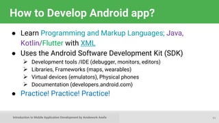 Chapter 1- Mobile Application Development Introduction-java.pptx | Operating Systems | Computer ...
