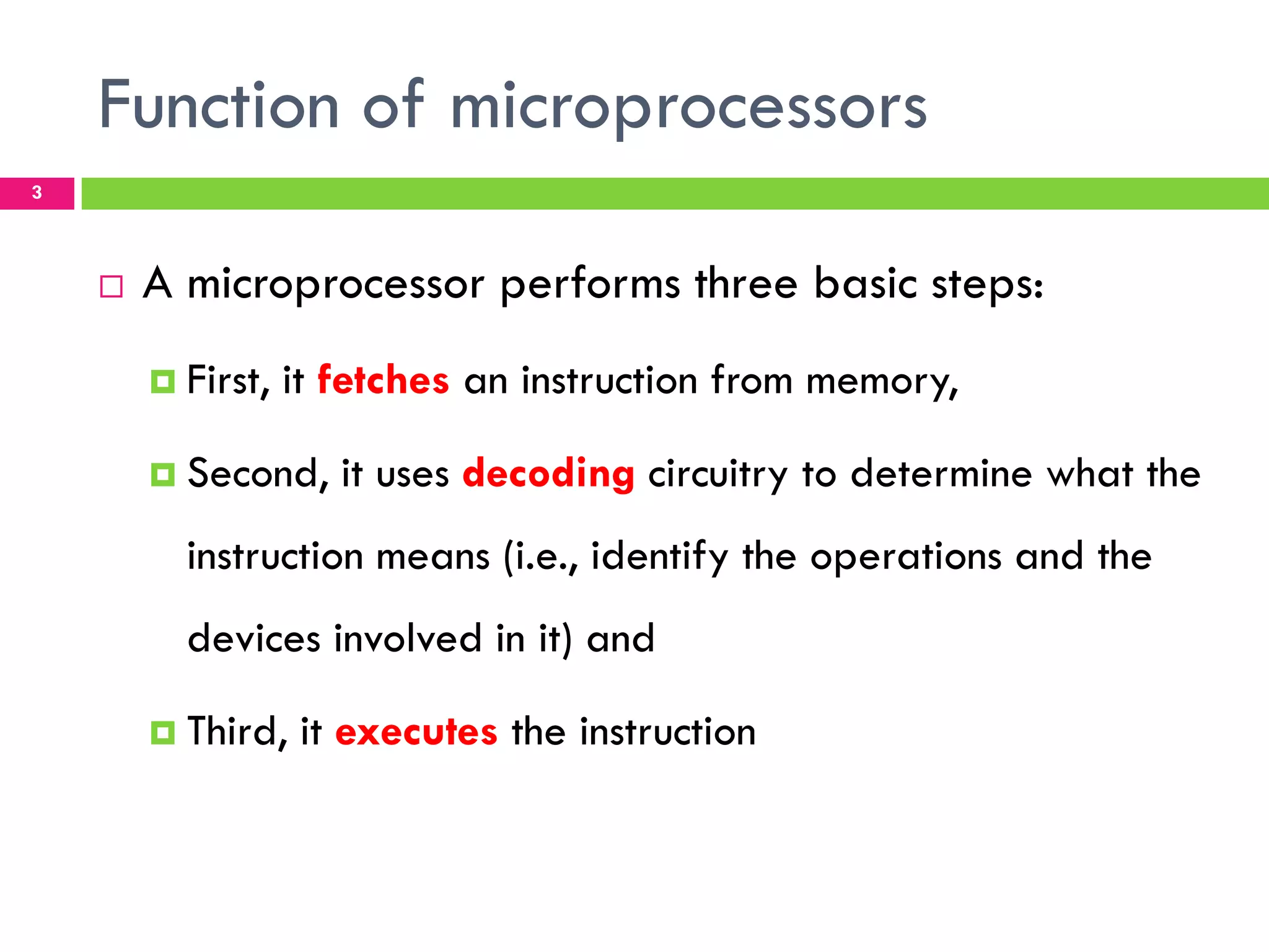 Introduction to Microprocessors | PPT
