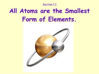 Chapter 1 Atomic Structure | PPT
